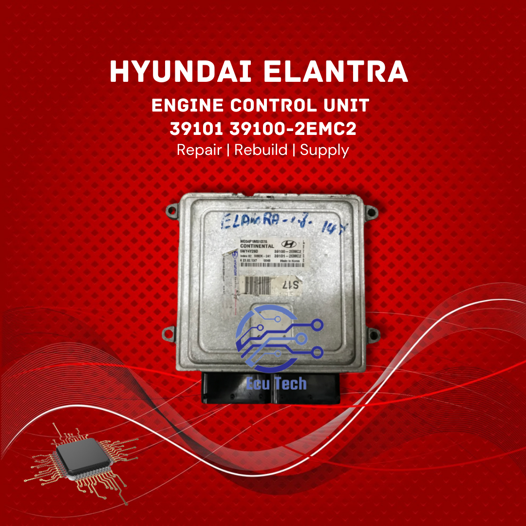 Hyundai Elantra ECU 39101 39100-2EMC2 Engine Control Unit